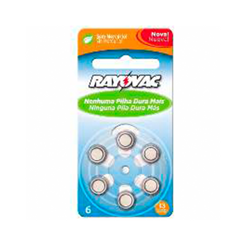 Pilas Auditivas Rayovac L13 6LA – FDS Chile